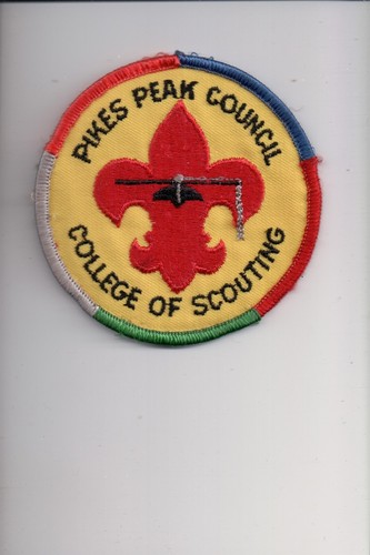 Pikes Peak Council College Of Scouting patch | eBay