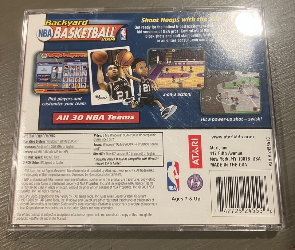 NBA Backyard Basketball 2004 PC 742725245259| eBay
