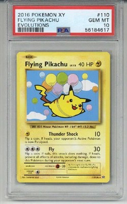 2016 POKEMON XY EVOLUTIONS FLYING PIKACHU CARD #110 PSA 10 | eBay