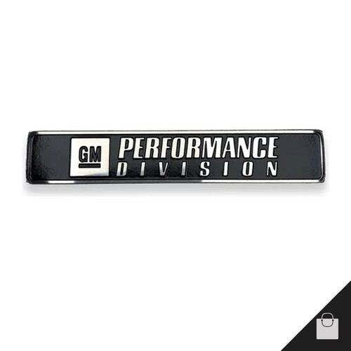 GM Performance Division Car Badge Polished Stainless Steel Sticker ...