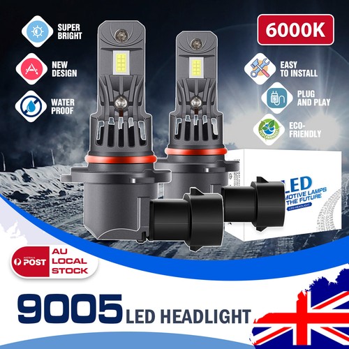 6000K 7200LM 9005 HB3 Halogen LED Headlight Globe Bulb For Toyota Hilux ...
