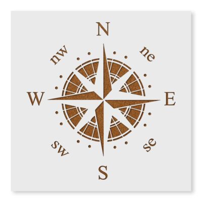 Compass Rose Stencil - Reusable Stencils for Painting Mylar Stencil 6 ...