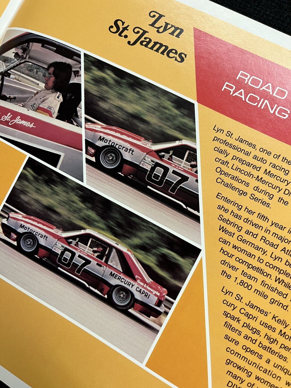 Original VINTAGE 1982 Ford Motorcraft Racing Brochure Drag IMSA Off ...
