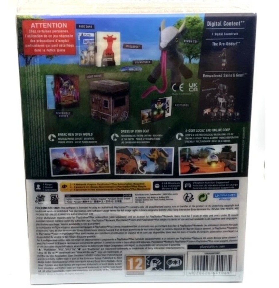 GOAT SIMULATOR 3 GOAT IN A BOX EDITION SONY PS5 FULL ENGLISH PLUSHY ...