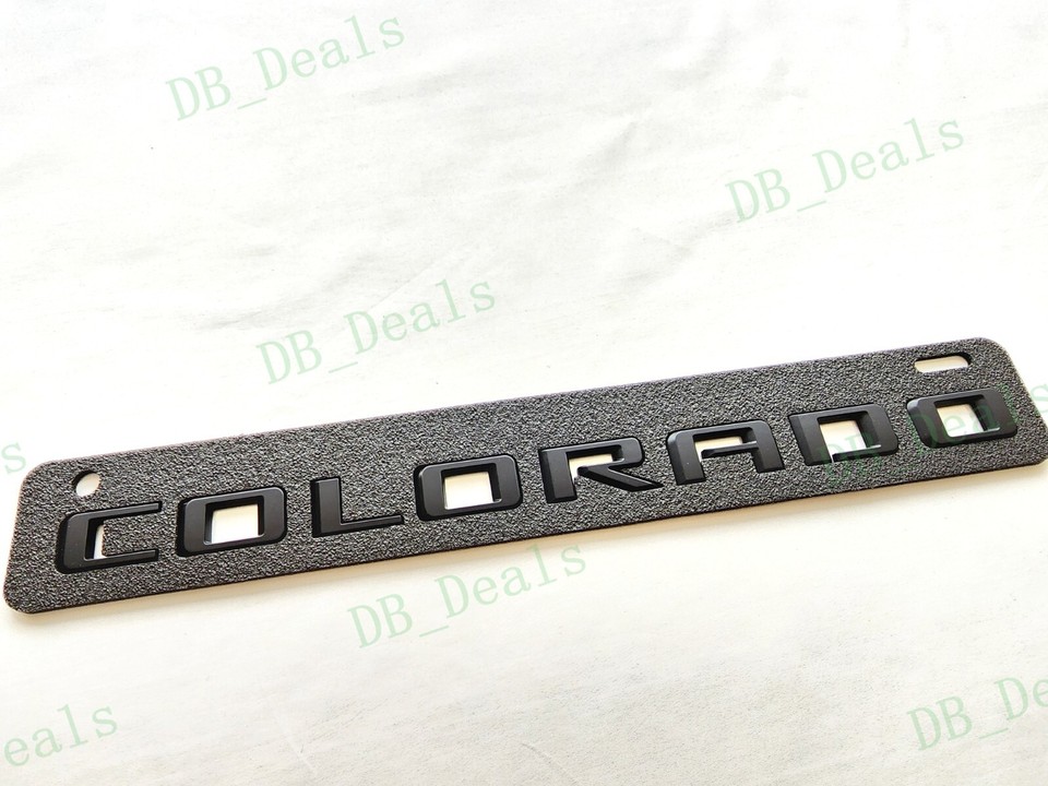 4PCS Matte Black Door Rear Colorado ZR2 Emblems Letters Badges 2023 ...