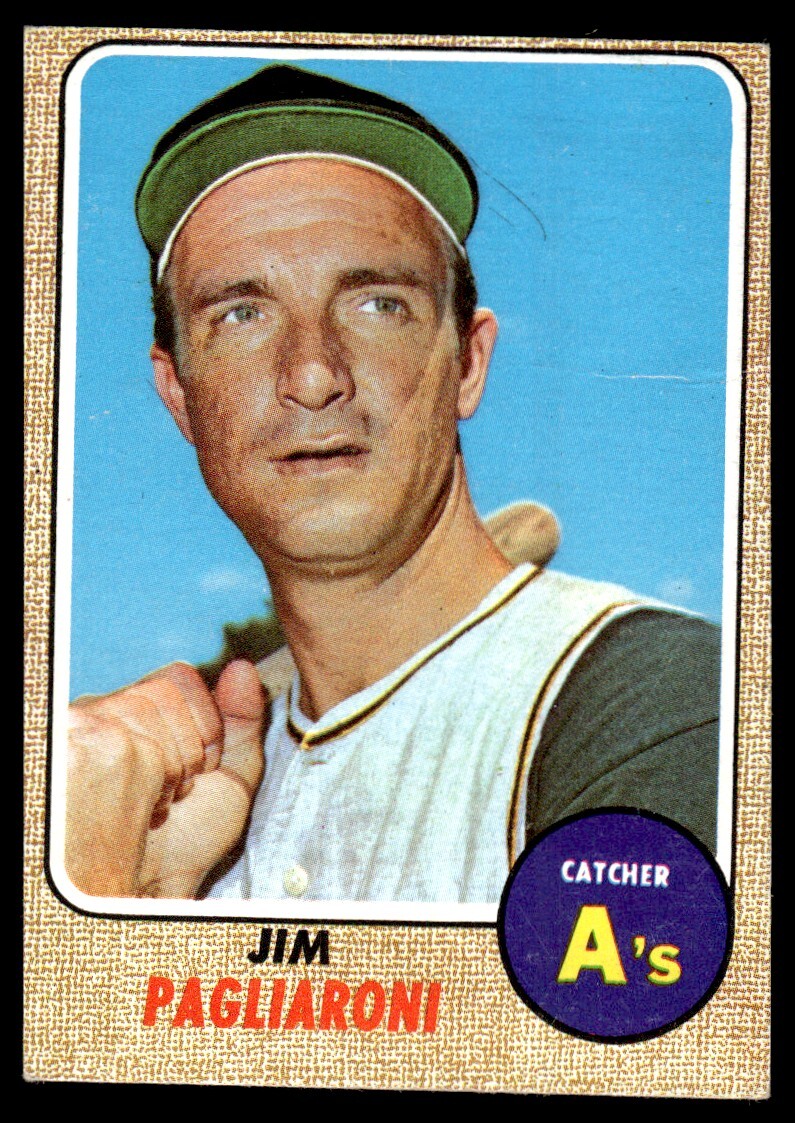 1968 Topps Baseball Card Jim Pagliaroni Oakland Athletics #586 G-VG | eBay