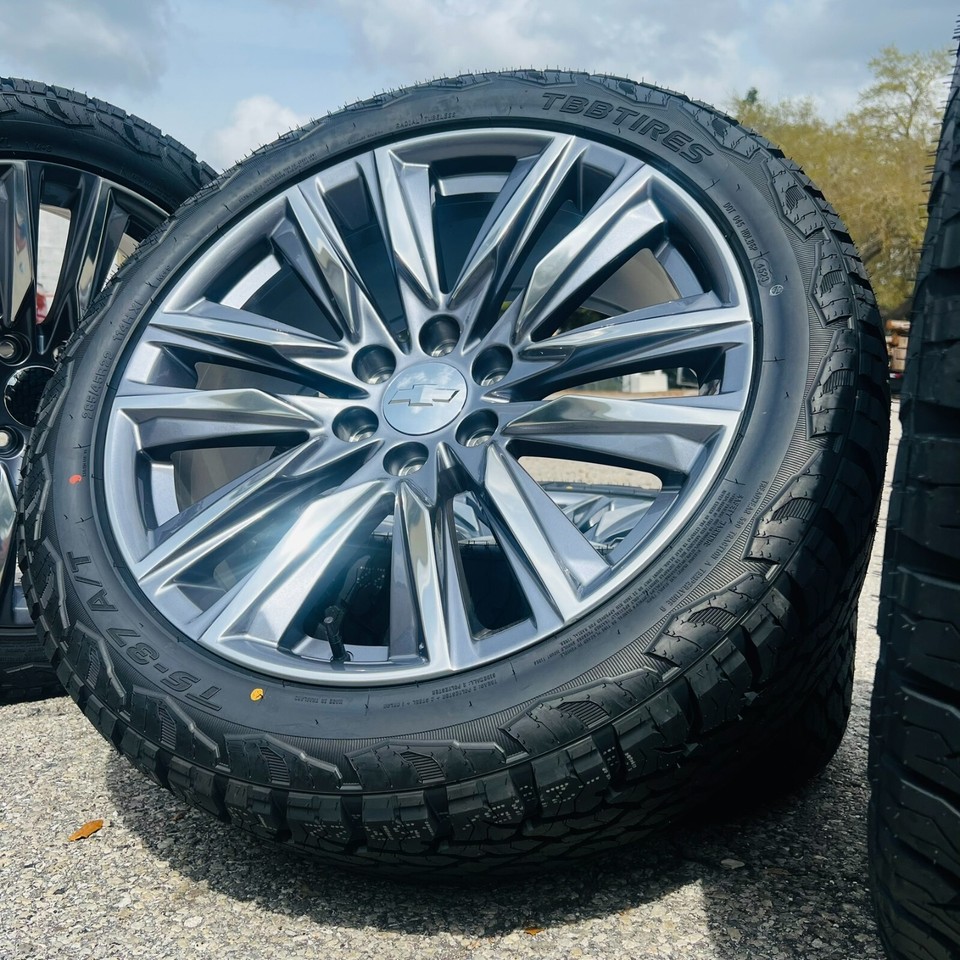 22" Sierra Wheels Yukon Denali Rims 2024 2023 Silverado Tahoe Escalade ...