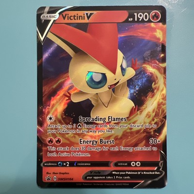 Victini V SWSH104 Pokemon Card TCG Sword & Shield Promo Cards Holo | eBay