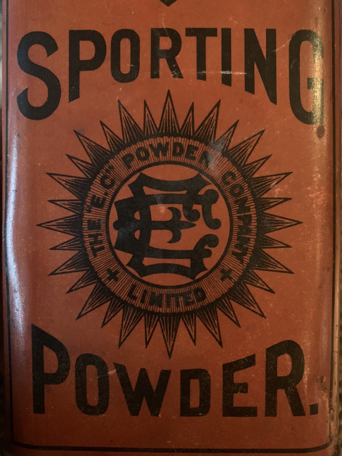 Vintage E.C Sporting Gun Powder Tin | eBay