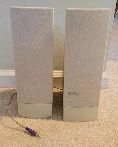 Pair of High End Infinity AF Ivory Computer Speakers PN 36L9126 - FREE ...
