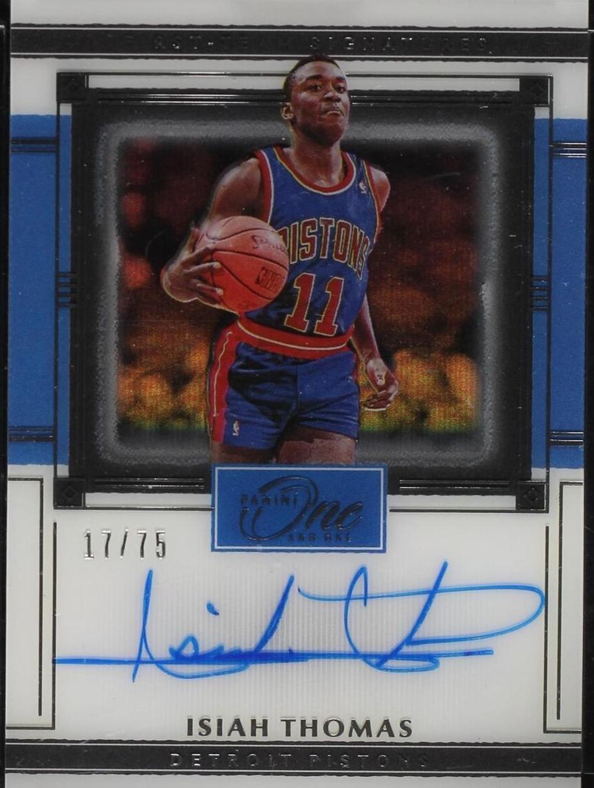 2020-21 Panini One and One - First-Team Signatures Isiah Thomas #FTS ...