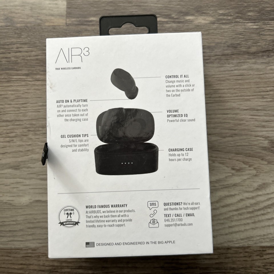 Air3 Airbuds True Wireless Earbuds Brand NEW Sealed Headphones Air Buds ...