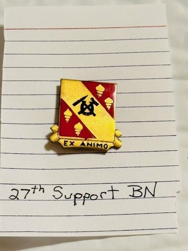 US Military pin DUI - 27th Support Battalion | eBay