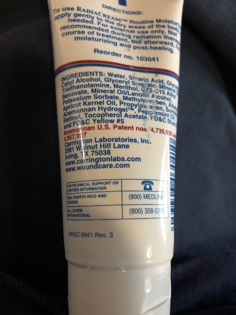 Carrington Labs Radia Cream After Radiation Helps Skin It Really Works ...