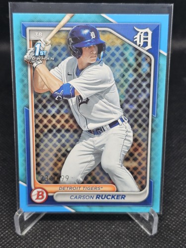 2024 Bowman - Prospects Sky Blue Border #BP-65 Carson Rucker /499 (RC ...