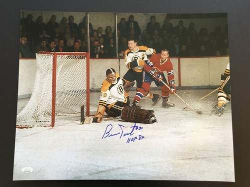BERNIE PARENT AUTOGRAPHED 16X20 PHOTO W/ BOSTON BRUINS J.S.A ...