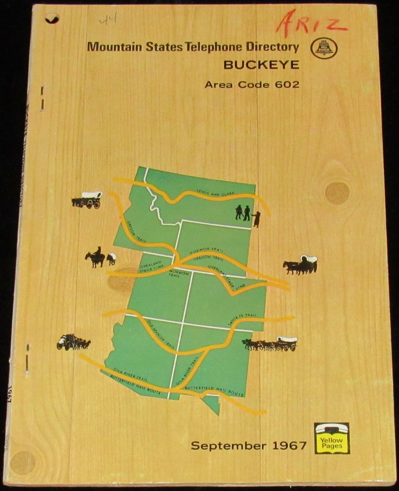 1967 ARIZONA TELEPHONE DIRECTORY, BUCKEYE, AREA CODE 602 | eBay