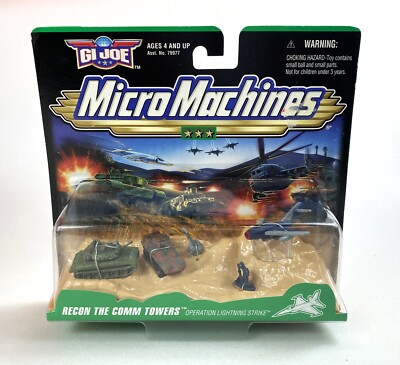 Recon The Comm Towers Vintage GI Joe Micro Machines Set New 1999 Hasbro ...