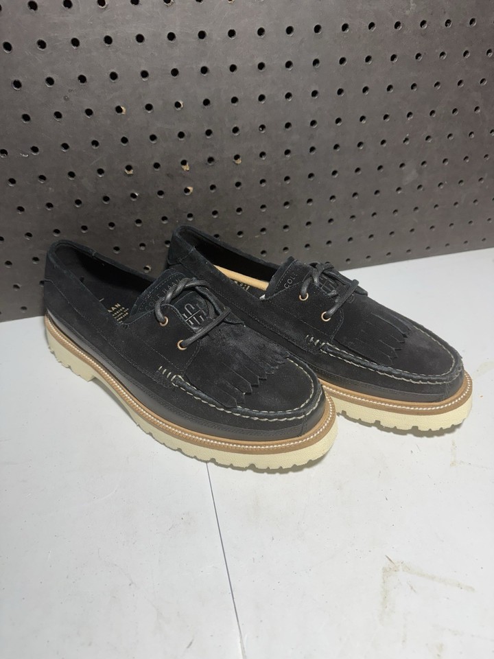Cole Haan Pinch Rugged Camp Leather Moccasin Loafer Men Shoes blk Size ...