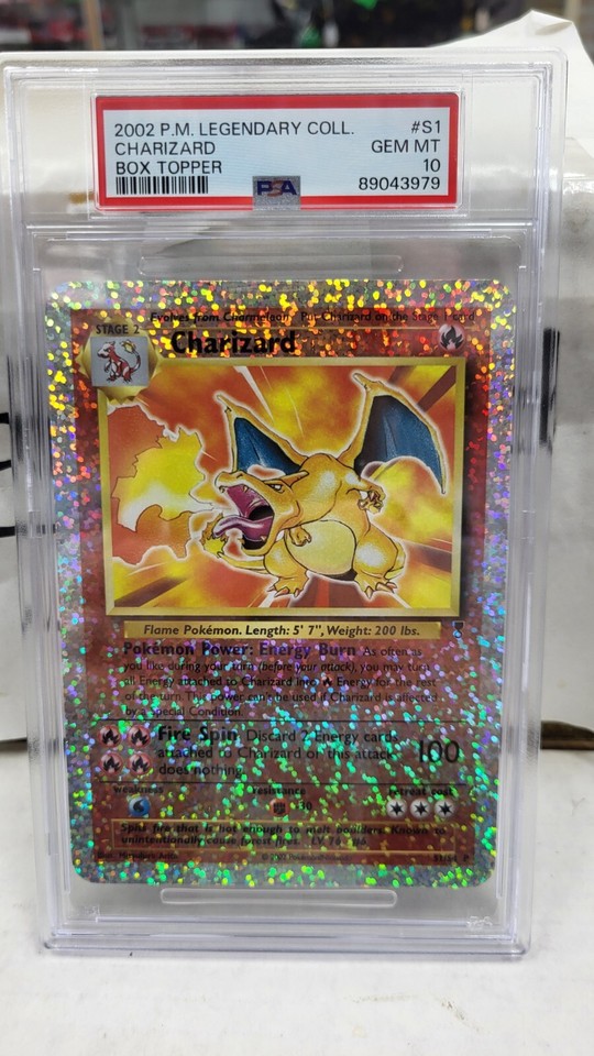 2002 CHARIZARD BOX TOPPER REVERSE HOLO LEGENDARY COLLECTION POKEMON PSA ...