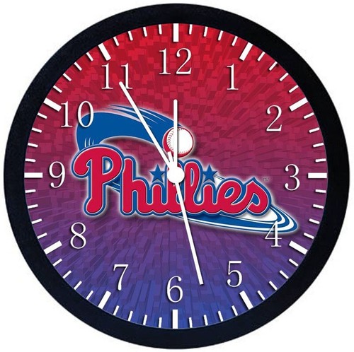 Phillies Wall Clock 12" Large Personalized option with adding names ...