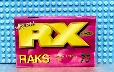 RAKS RX 75 1993 EUROPE TYPE II BLANK CASSETTE TAPE (1) (SEALED) | eBay