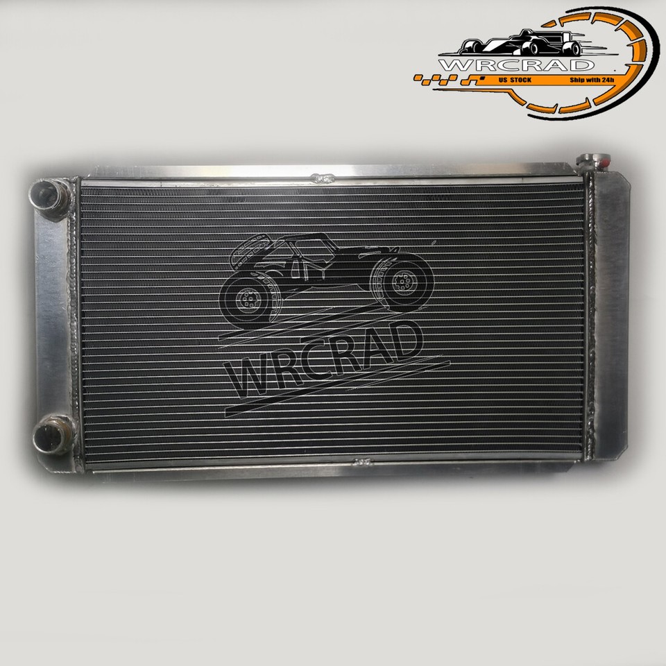 2Row Universal Radiator For 16" x 31" Low Profile In/Out Left Double ...