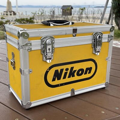 VINTAGE Nikon Vintage Yellow Hard Aluminum Camera Trunk Case from JAPAN ...