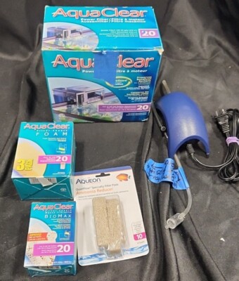 Aquaclear 20 Power Filter For 5 - 20 Gallon Aquariums (LOT) Plus ...