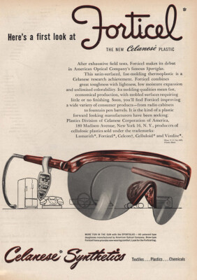 1946 Celanese Synthetics: Forticel Sportglas Vintage Print Ad | eBay