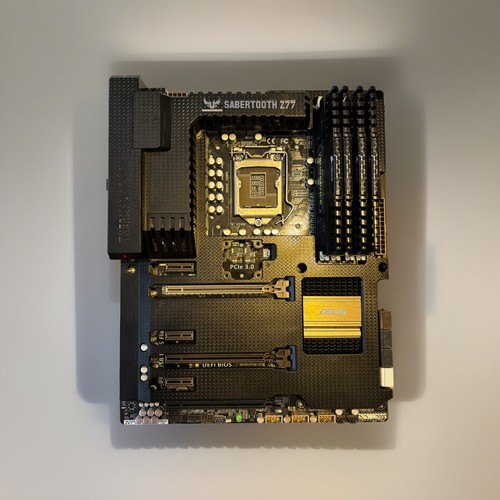 ASUS SABERTOOTH Z77 LGA1155 ATX WITH 16gb MEMORY Computer Motherboard ...