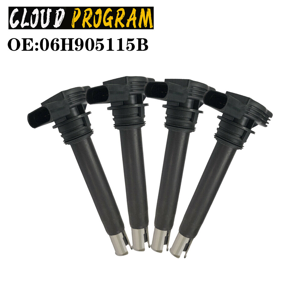 Set of 4 NEW 0221604115 Ignition Coils 06H905115B for Audi & Volkswagen ...