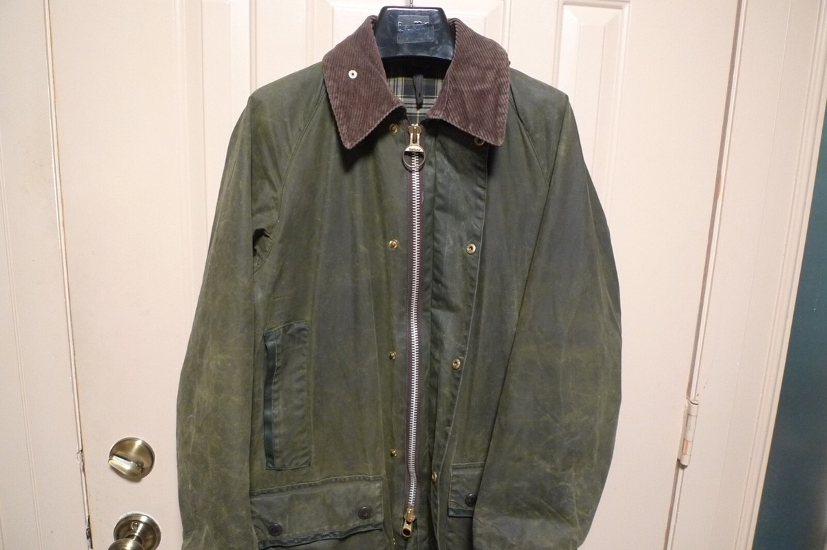 BARBOUR -A135 MARK PHILLIPS WAX COTTON JACKET & HOOD MADE BARBOUR -A135 MARK PHILLIPS WAX COTTON JACKET & HOOD MADE