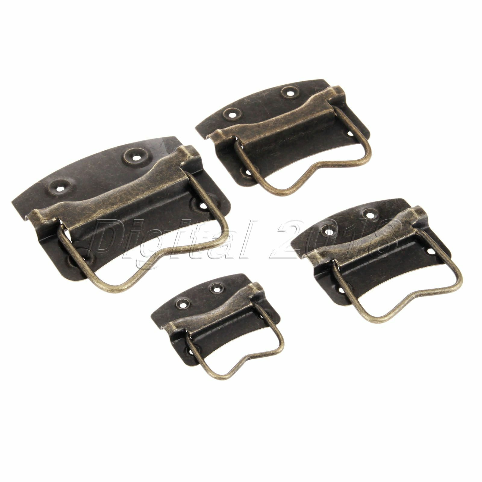 4x Rectangle Retro Drawer Cabinet Knob Ring Drawer Dresser Wardrobe ...