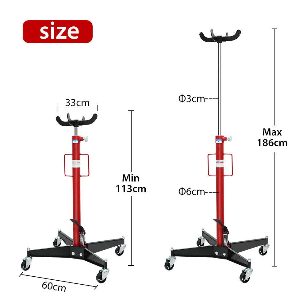 Transmission Jack 0.5T Heavy Duty Hydraulic Gearbox Auto Part Lifter ...