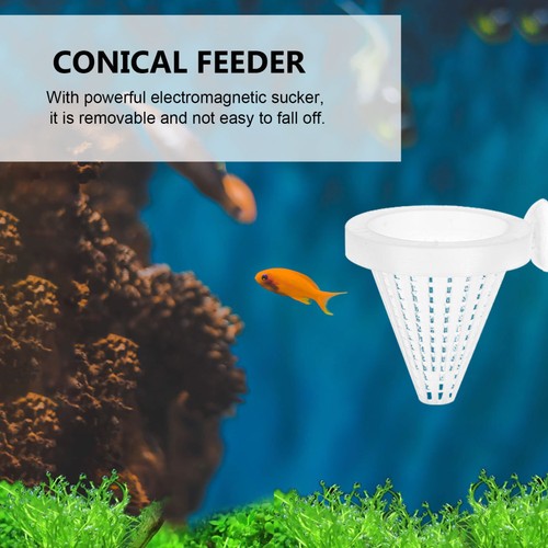 10PCS Cone Bloodworm Fish Feeder Red Worm Funnel Tool Plastic Cone ...