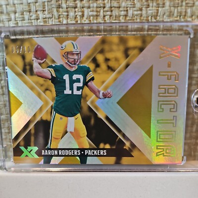 2018 Xr Football Aaron Rodgers X-factor Gold 0510 | eBay