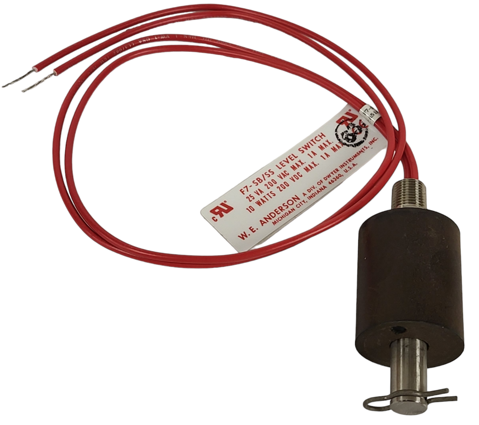 W.E Anderson DWYER F7-SB Vertical Mount Level Switch w Polypropylene ...
