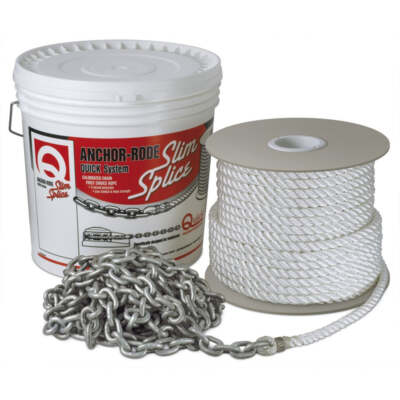Quick Anchor Rode 25 - 8mm Chain - 200 - 9/16" 3 Plait Rope ...