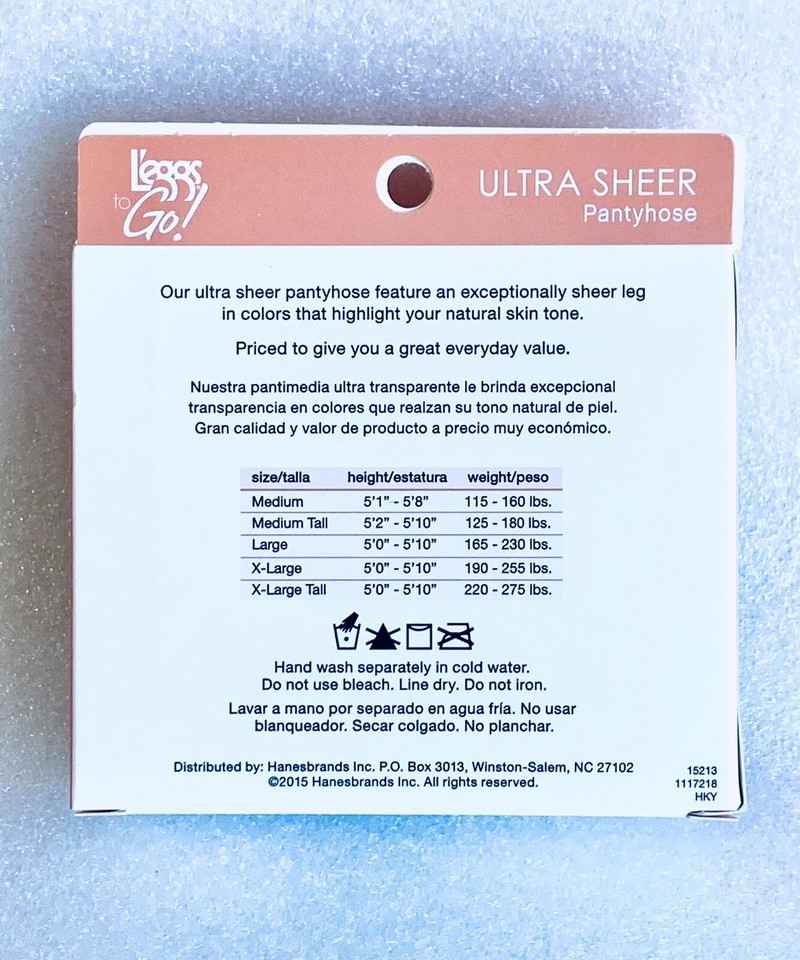 Lot Of 36 New - L'eggs to Go! Ultra Sheer Pantyhose - Large - Coffee ...