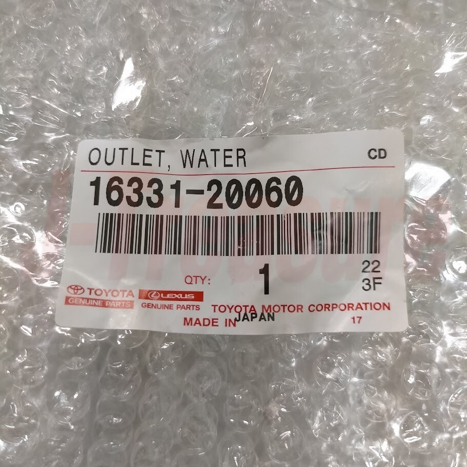 TOYOTA CAMRY MCV30 03-06 SOLARA 06-08 MCV31 Genuine Water Outlet 16331 ...