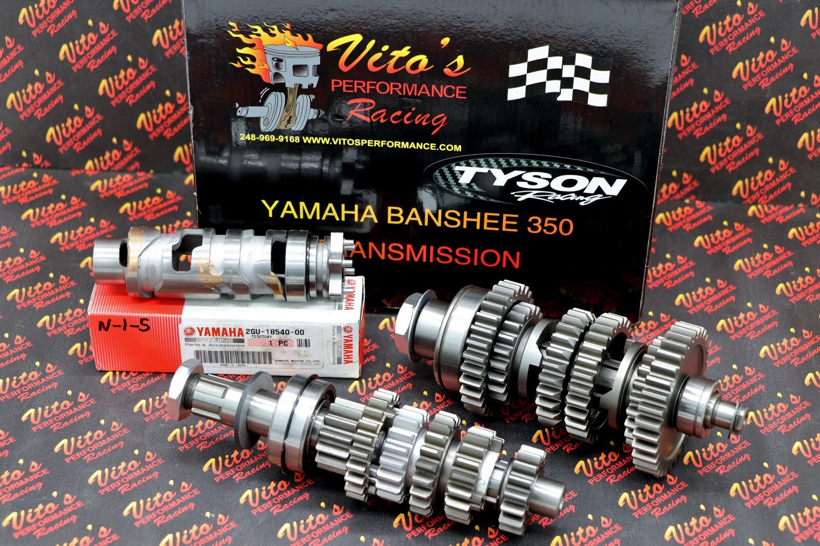 TYSON RACING Banshee drag transmission 1-5 OVERRIDE + cut drum + star ...