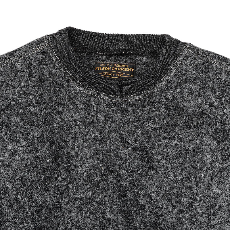 Filson Keyport Wool Crewneck 20263579 Charcoal Heather Gray Black ...