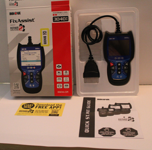 Innova FixAssist 3040RS + Repair Solutions 2 Scanner New IN Box | eBay