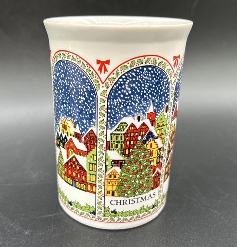 DUNOON Christmas Window Mugs SCOTLAND Vintage Stoneware Set of 2 | eBay