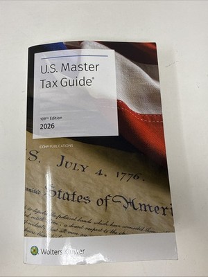 U.S. Master Tax Guide 2026, Paperback by Wolters Kluwer. 109th Edition ...
