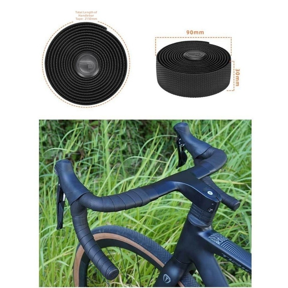 Handlebar Wrap Kit Road Handlebar Tape PU+EVA Material Shock Absorption ...