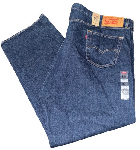 LEVI'S MENS 501 STRETCHT STRAIGHT LEG BUTTON FLY JEANS 52 X 32 | eBay