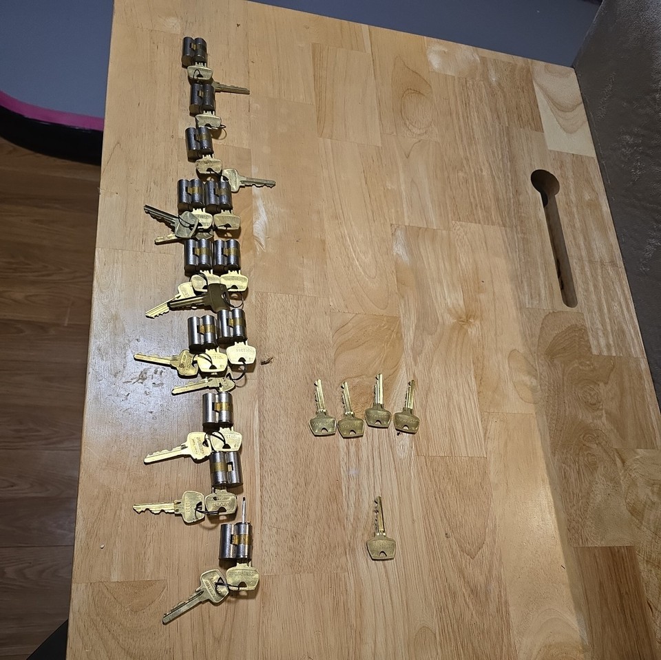 Sargent Assa Abloy Removable Core Large Format Cam Cylinder w/ 2 Keys ...