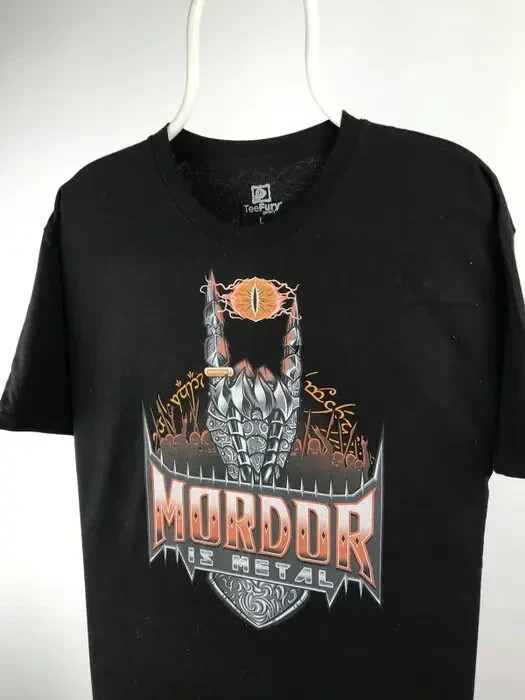 Lord of the ring T-shirt Mordor is metal rock band tee larg | eBay